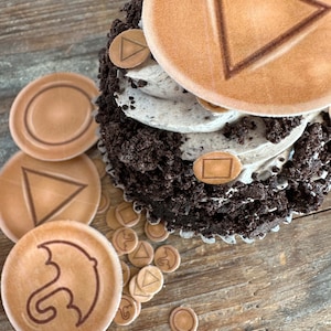 Edible Wafer Paper Dalgona Games Toppers | Candy | Korean Dalgona Candy ...