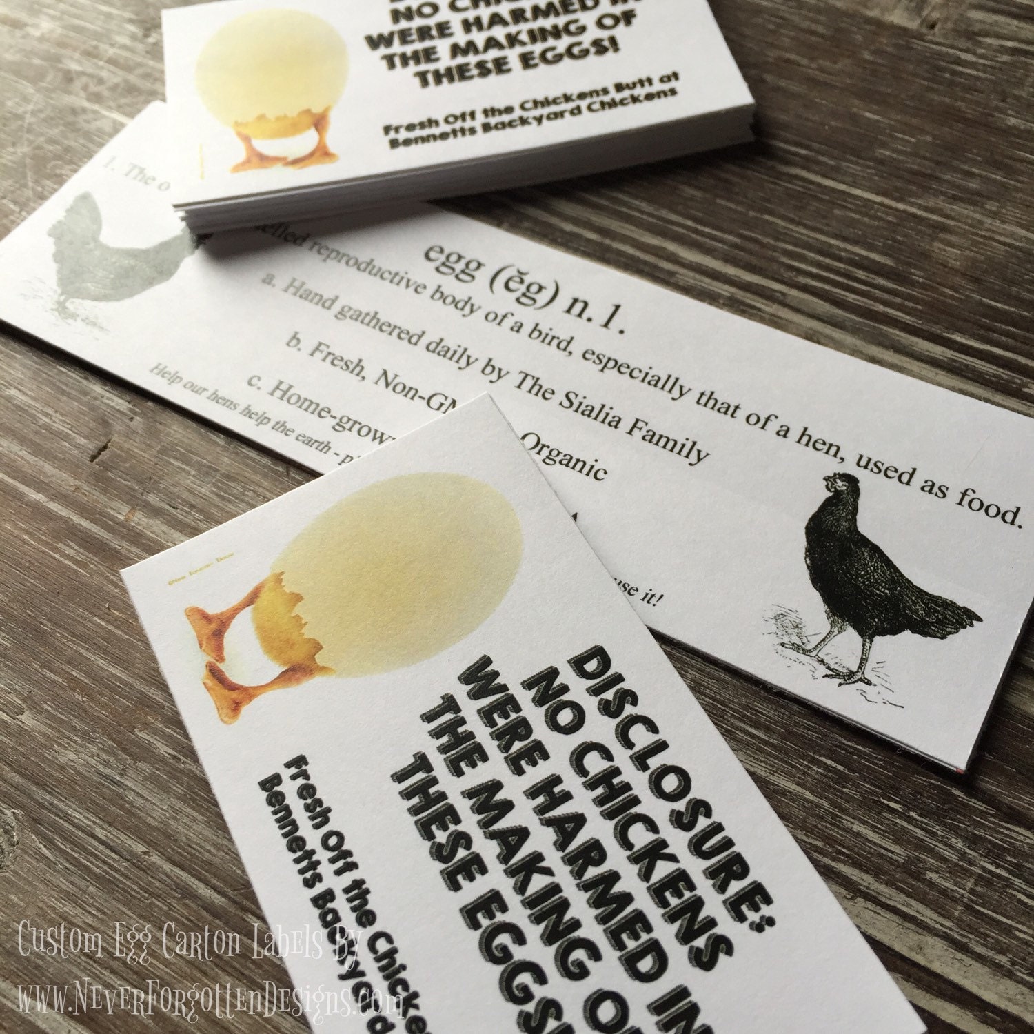 Custom Egg Carton Labels Customized Label Perfect for Chicken - Etsy