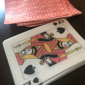 Edible Playing Cards Wafer Paper Poker Casino Cake Cupcake Topper ...