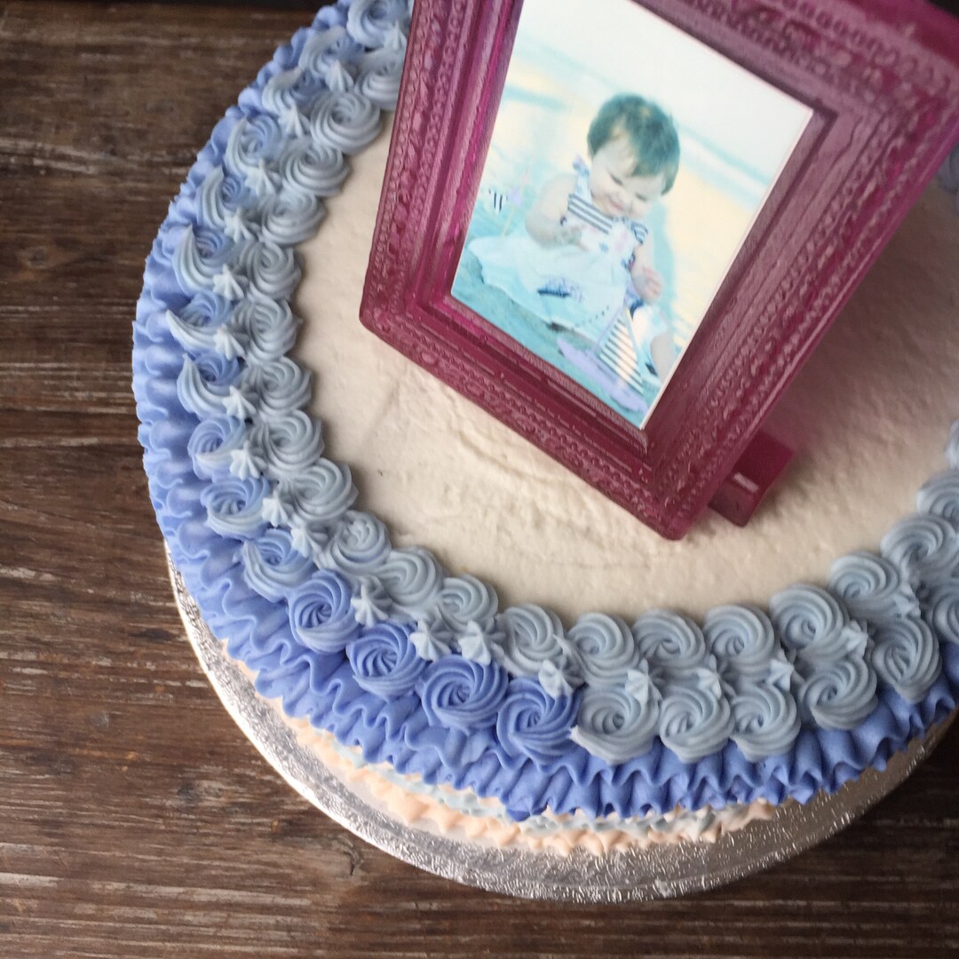 Edible Sugar Chocolate Candy Photo Frame With Edible Photo Image for ...