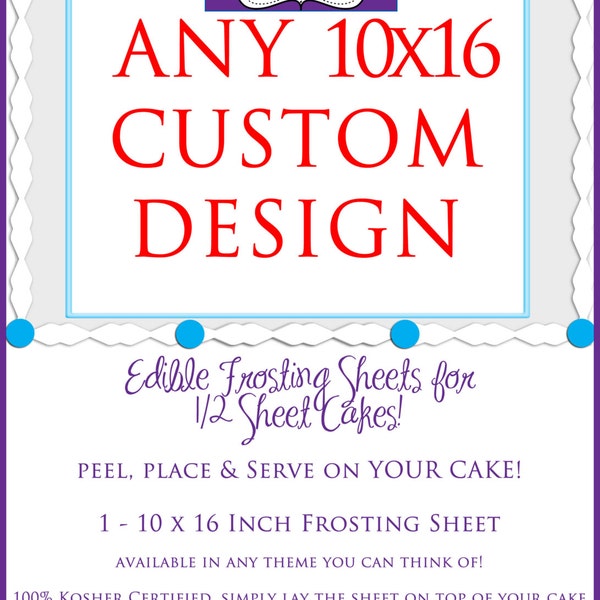 Frosting Sheet - Etsy
