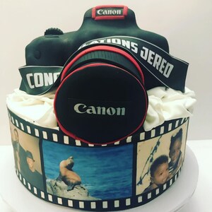 Custom Film Reel Edible Image Cake Wrap for Cakes and Fondant Bow ...