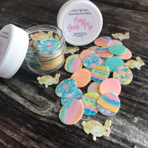 Edible Miniature Mini Easter Eggs and Bunny Rabbit Fun Food Sprinkles ...