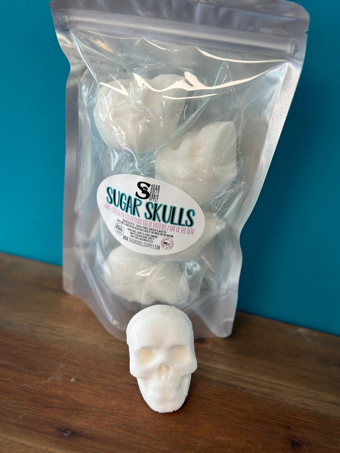 Sugar Skulls Decorating Kit Made in Food Registered Food Manufacturing ...