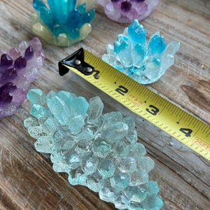 Edible Hard Candy Crystal Cluster Sugar Cake Cupcake Topper Geode Theme ...