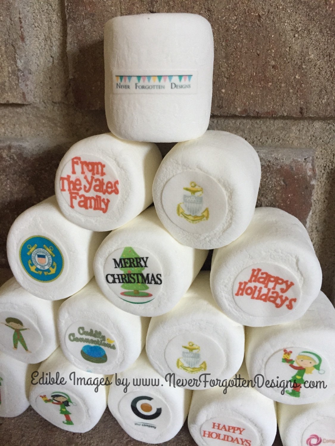 Small Edible Photo Images on Marshmallows for Custom DIY Hot - Etsy