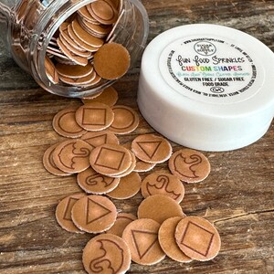 Miniature Edible Wafer Paper Dalgona Games Sprinkles | Candy | Korean ...