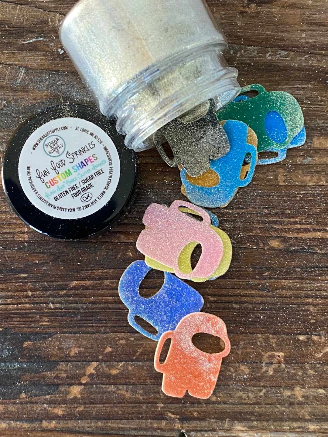 Edible Gold Glitter Infused Crew Mate Imposters Party Sprinkle - Etsy