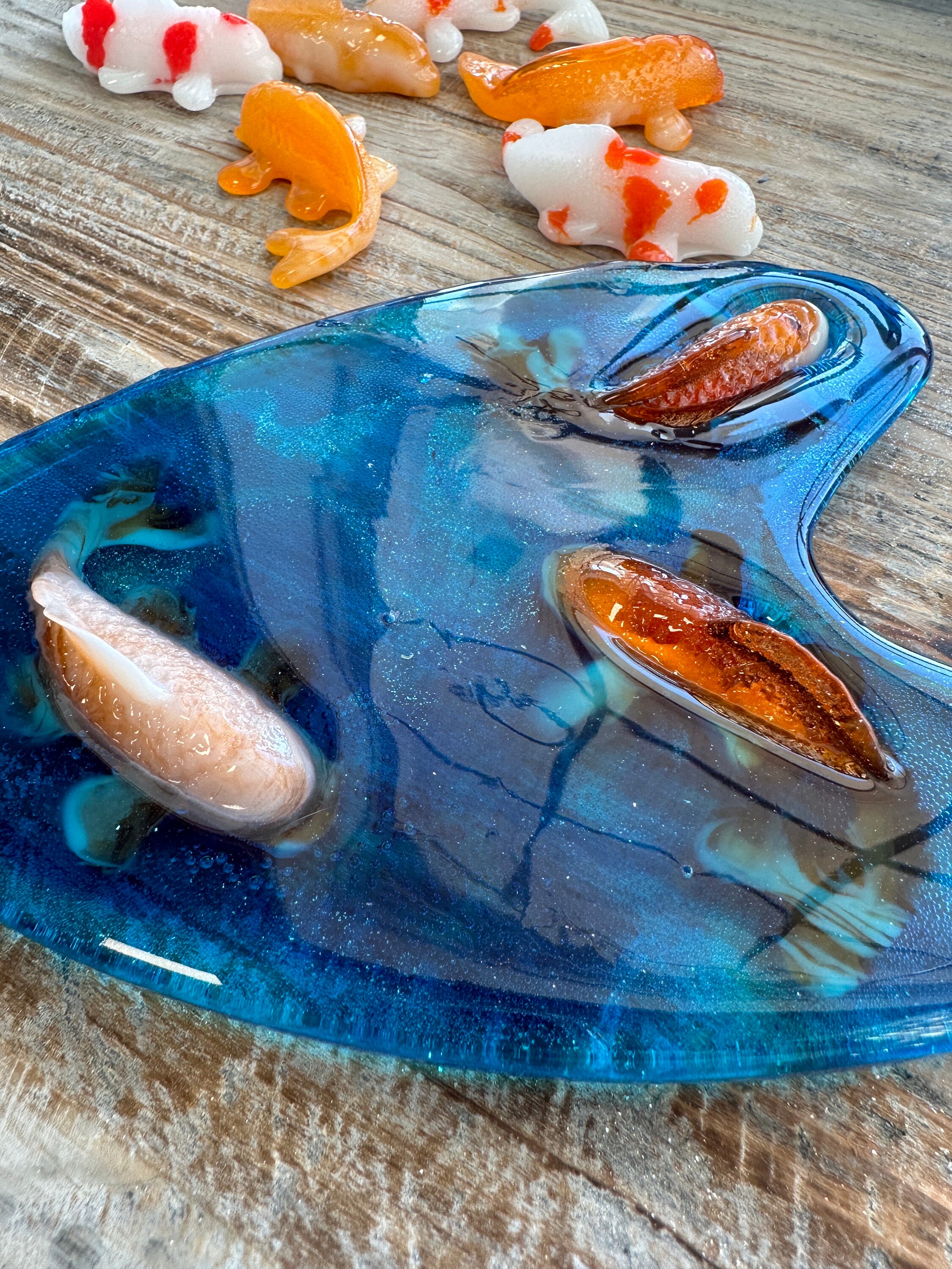 Sugar Art Koi Pond Fish Japanese Fish Cake Topper Sugar Sculpture - Etsy