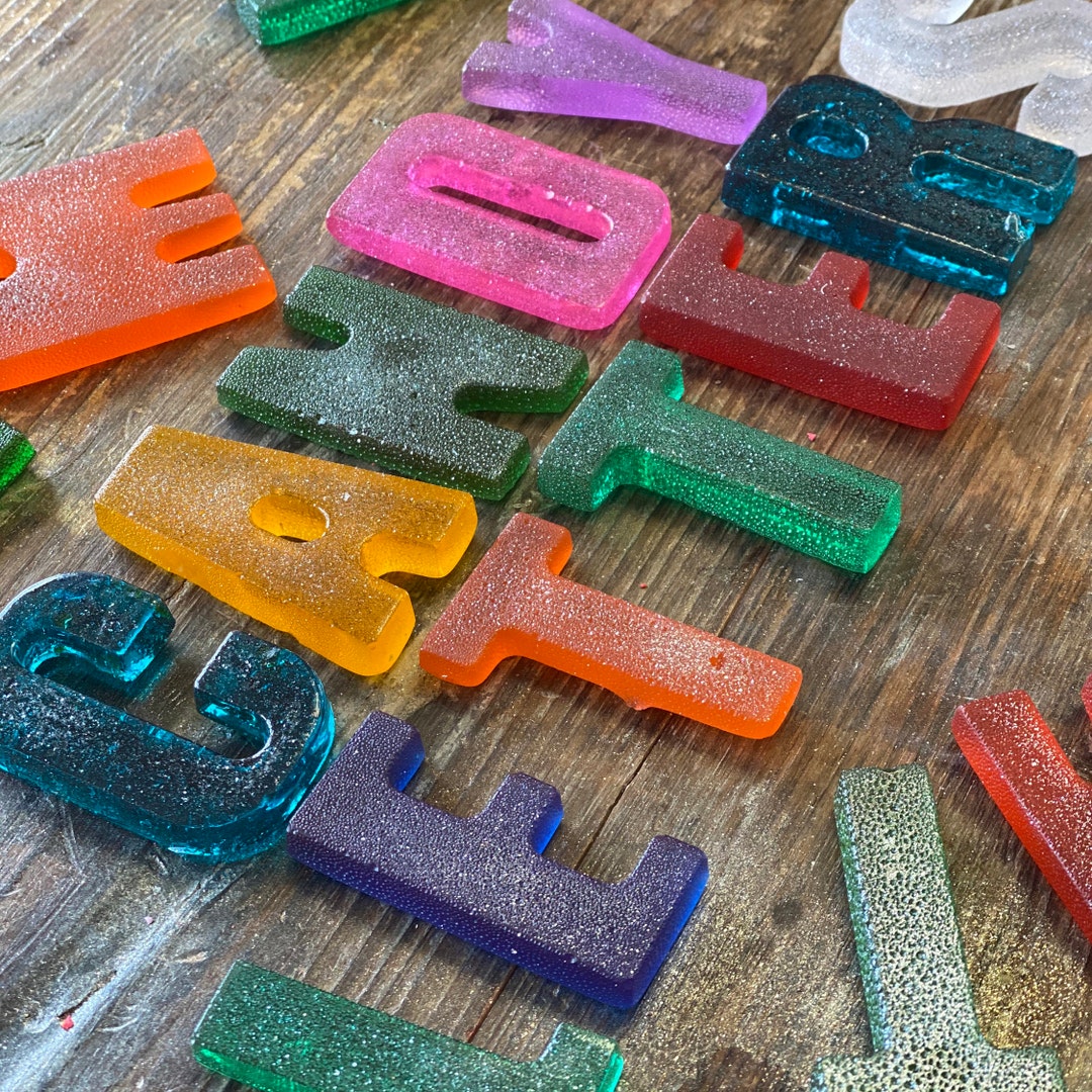 Sugar Candy Letters for Cupcakes, Cakes, Smash Hearts, Drinks & More - Etsy