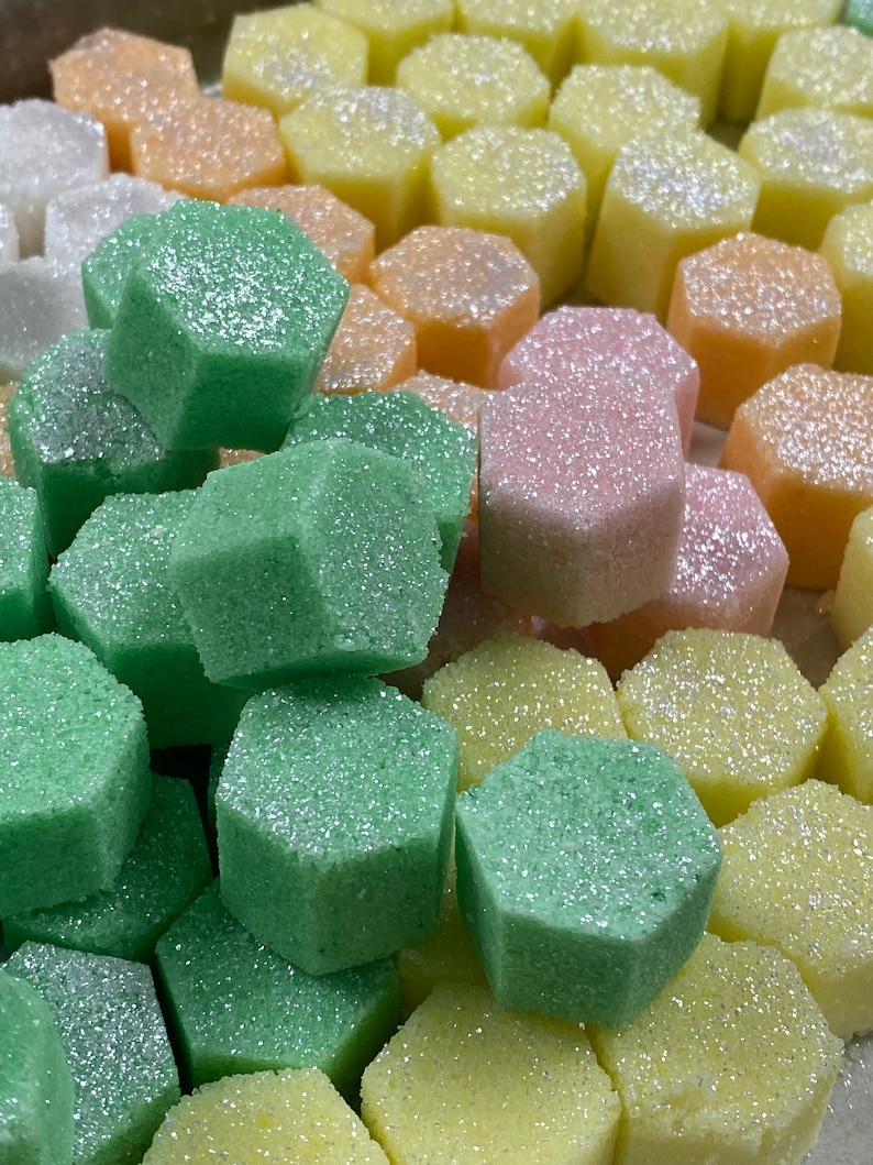 Shimmering Sugar Hex Drink Drops Flavored Sugar Cubes for - Etsy