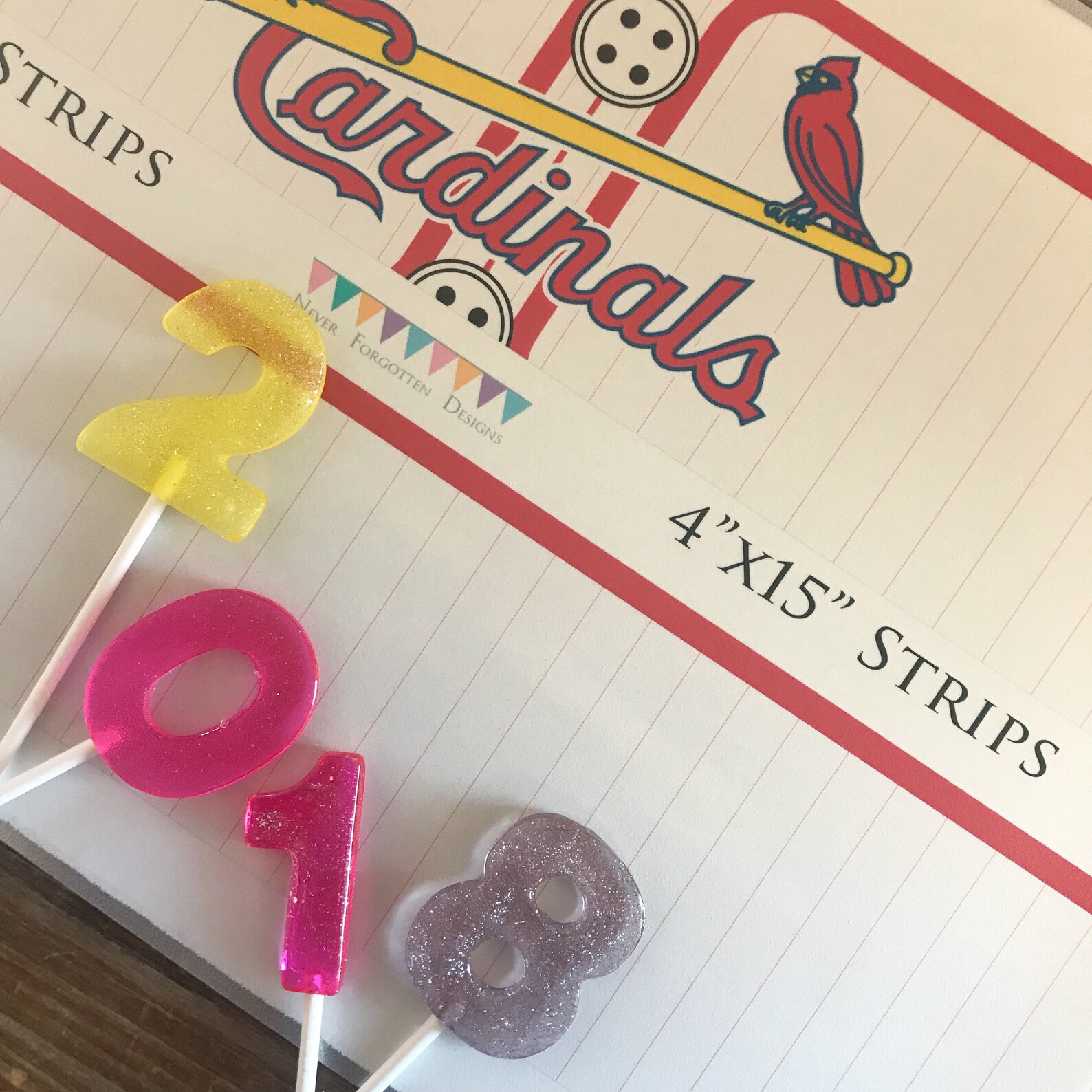 Hard Candy Number Lollipop Cake Cupcake Topper Part Favors - Etsy