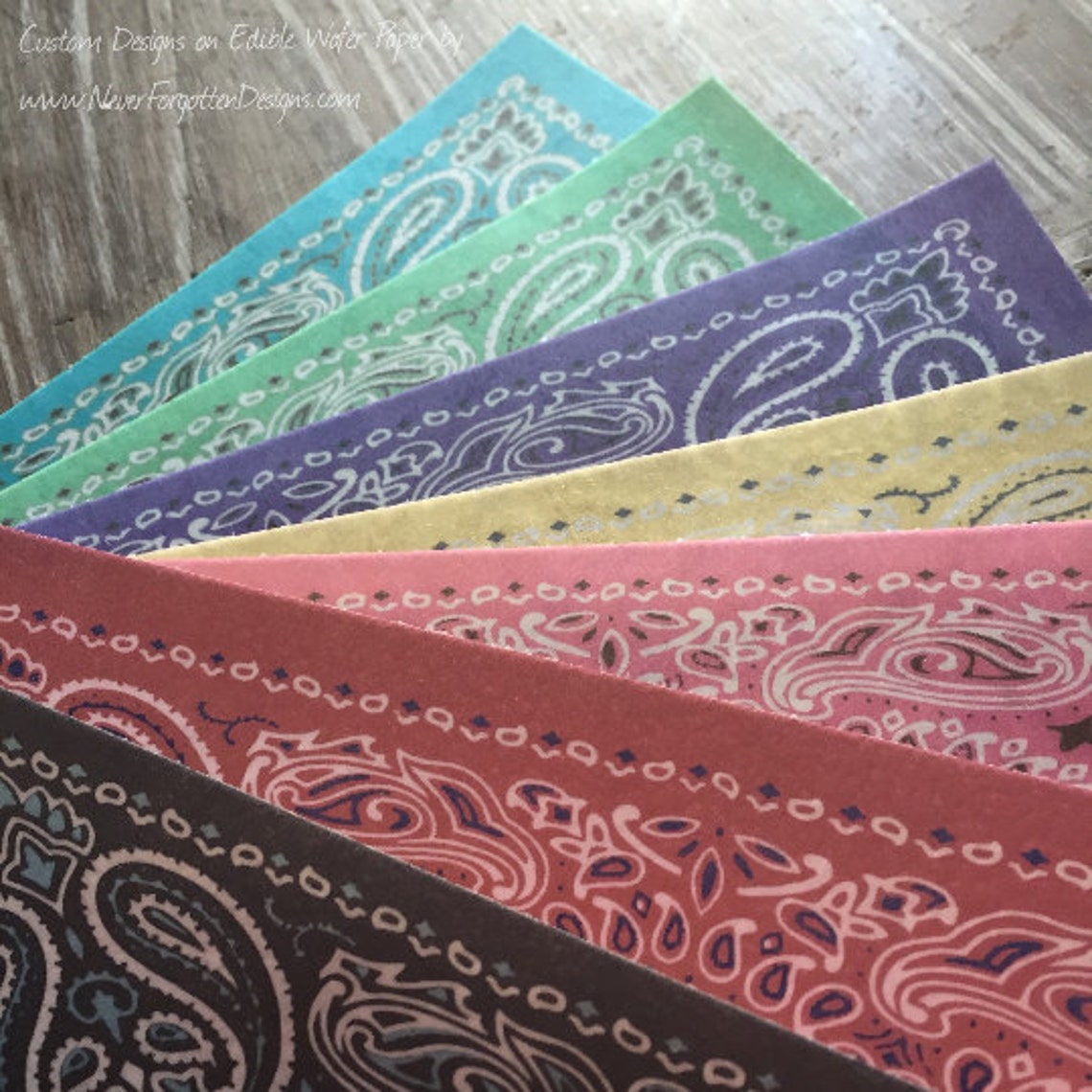 Custom Wafer Edible Paper Designs - Etsy