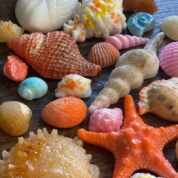 Hard Candy Edible Sugar Shells - Mermaid Mix - Very detailed - Cupcake ...