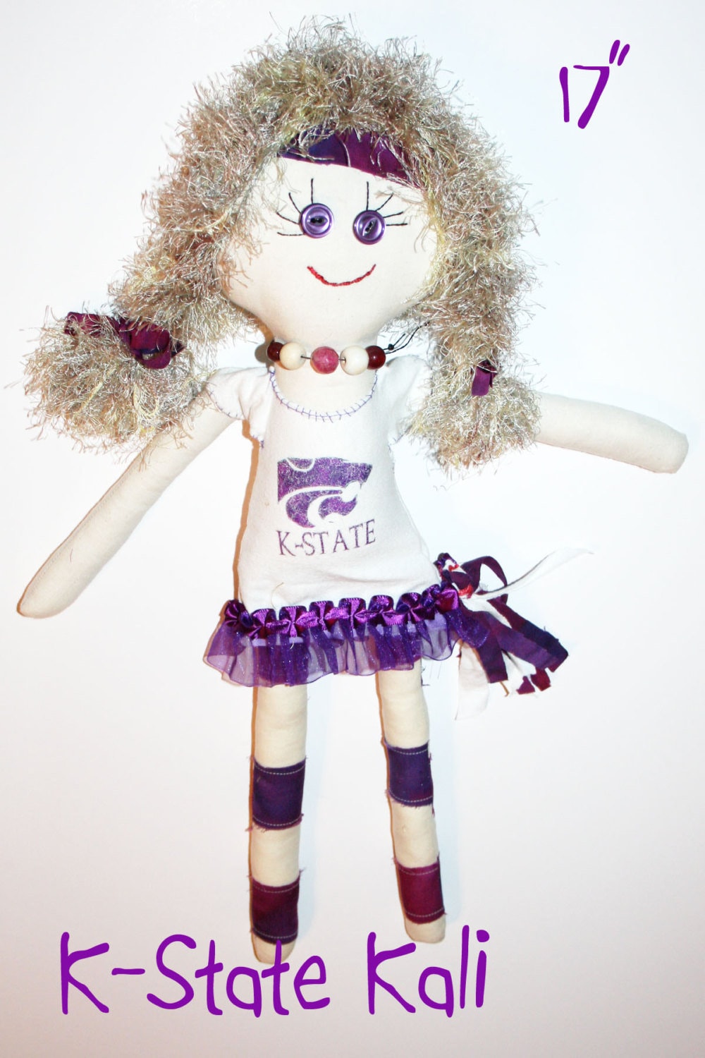 K-state Cali - 17" Cheerleader Cloth Doll - Etsy