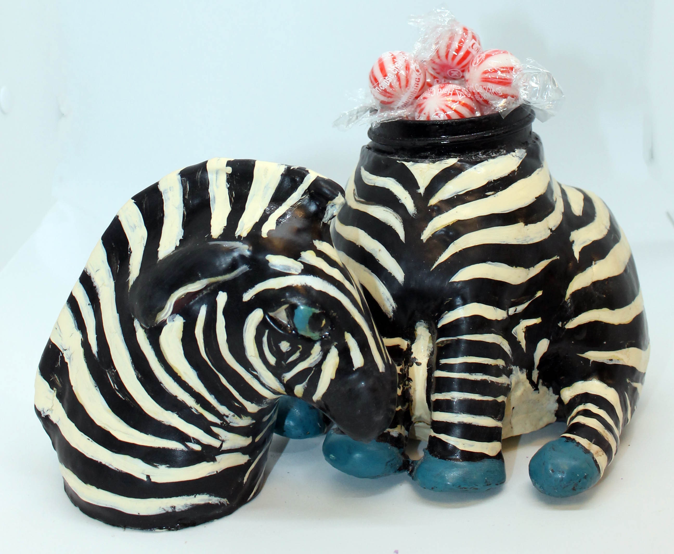 Paper Mache Zebra Treasure Box Zelda the Zebra - Etsy