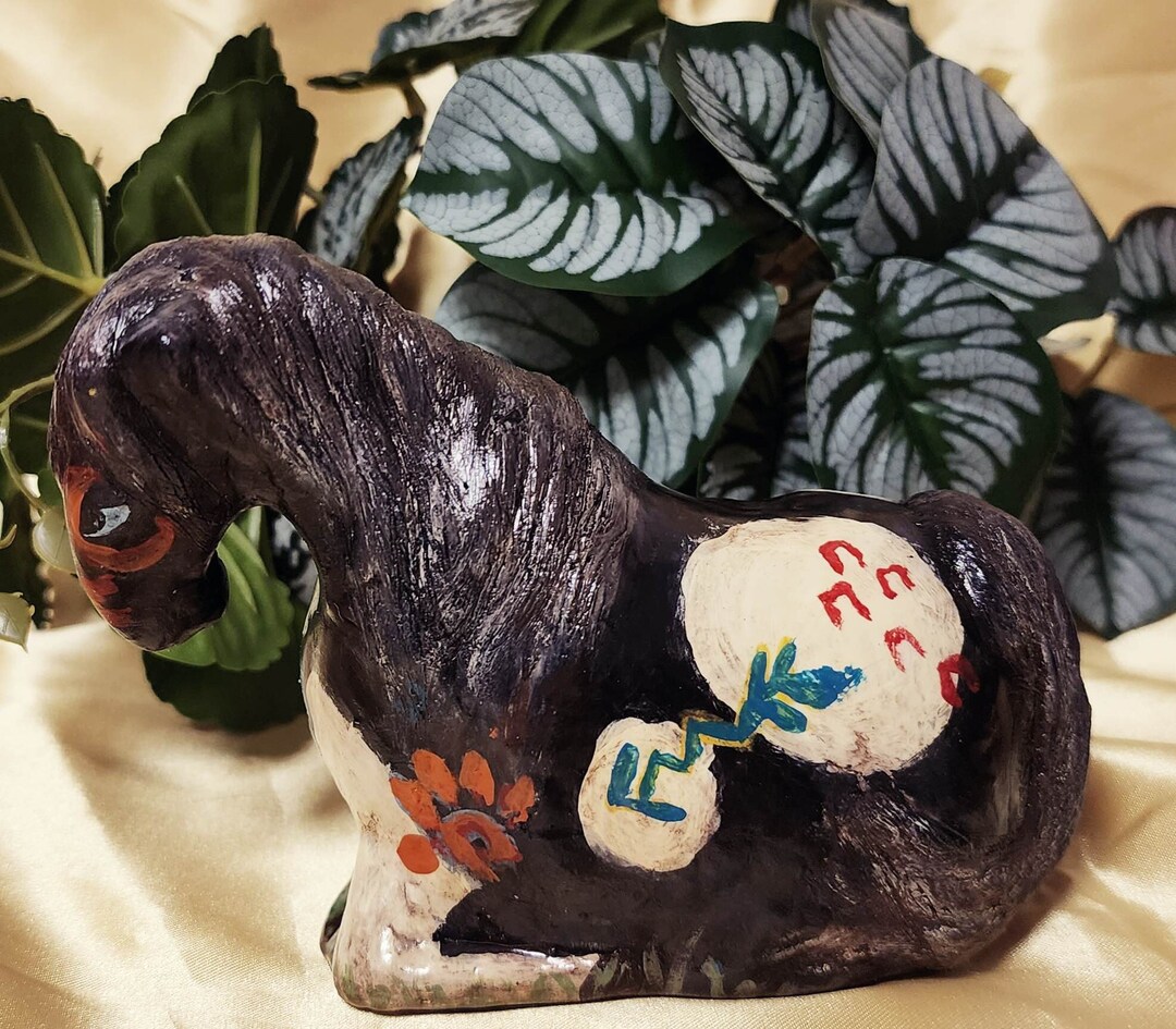 Ceramic Indian War Pony Figurine - Etsy