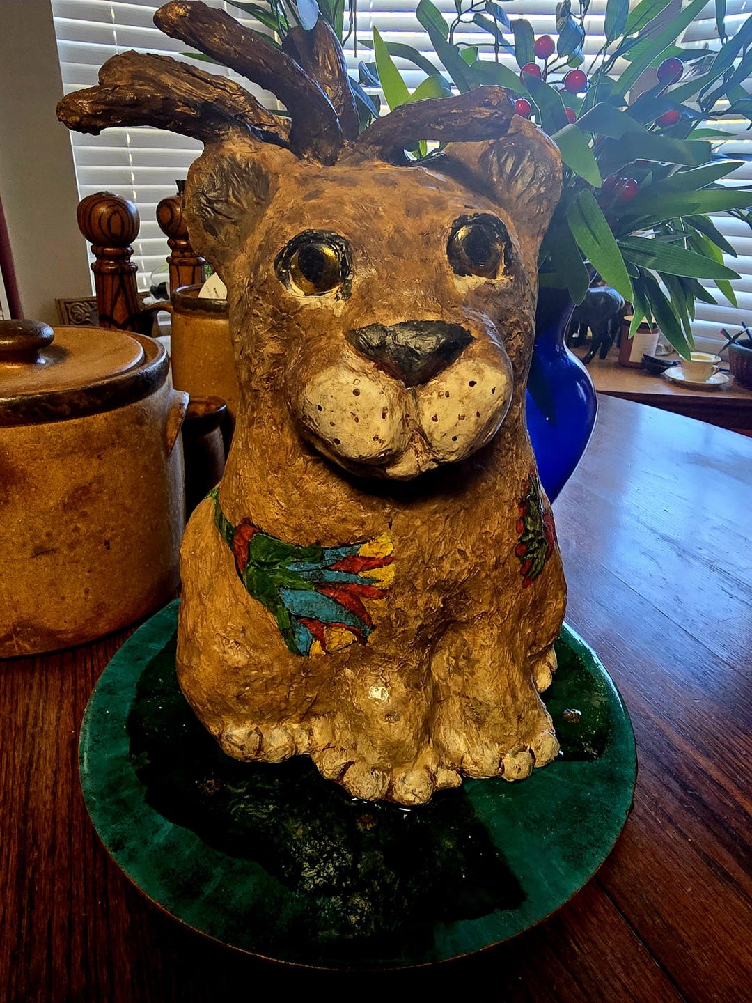 Simba the Lion Cub -paper Mache Clay Lion Sculpture - Etsy