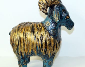 Paper Mache Goat - Etsy