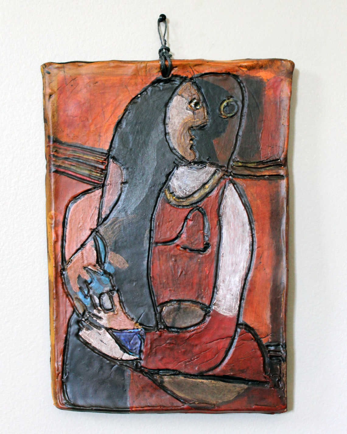 Ceramic Wall Art - Picasso - Sitting Woman 1928 (reproduction) - Etsy