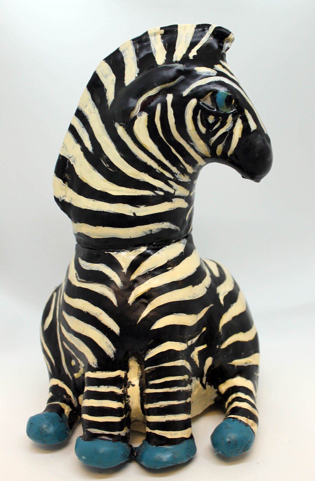 Paper Mache Zebra Treasure Box Zelda the Zebra - Etsy