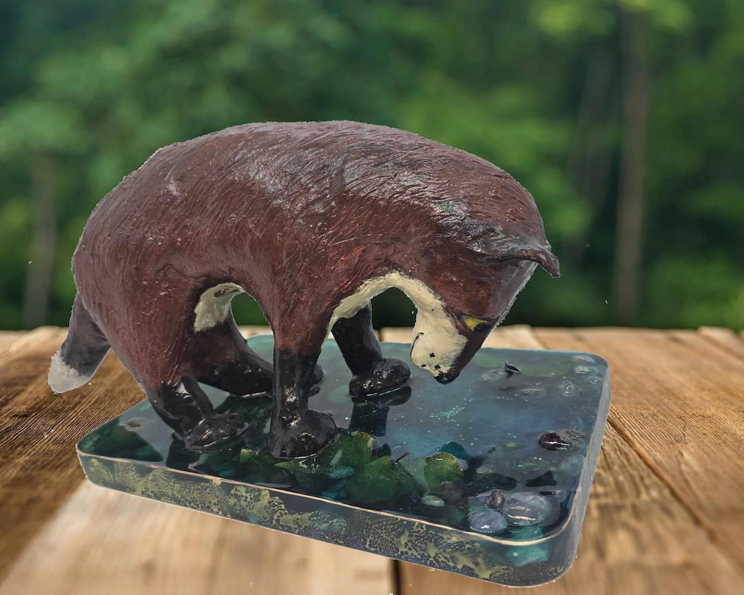 Paper Mache Clay/ Resin Fox Sculpture - Fred the Fox - Etsy