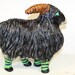 Whimsical Paper Mache Clay Ram Sculpture Sam the Ram Christmas Goat - Etsy