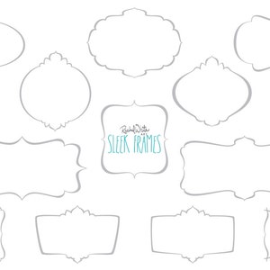 Sleek Frames Vector Illustrations - AI EPS PNG - 12 Images - for ...