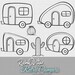 Retro Campers Vector Illustrations - 24 Images, Color & Line Art - AI ...