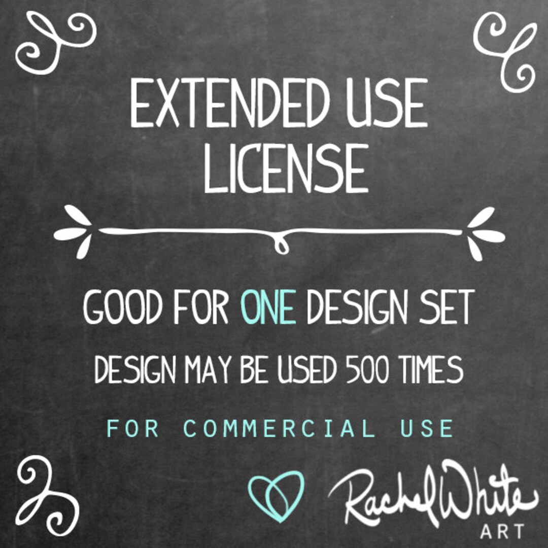 Extended Use License for Rachel White Design Sets - for Commercial Use ...