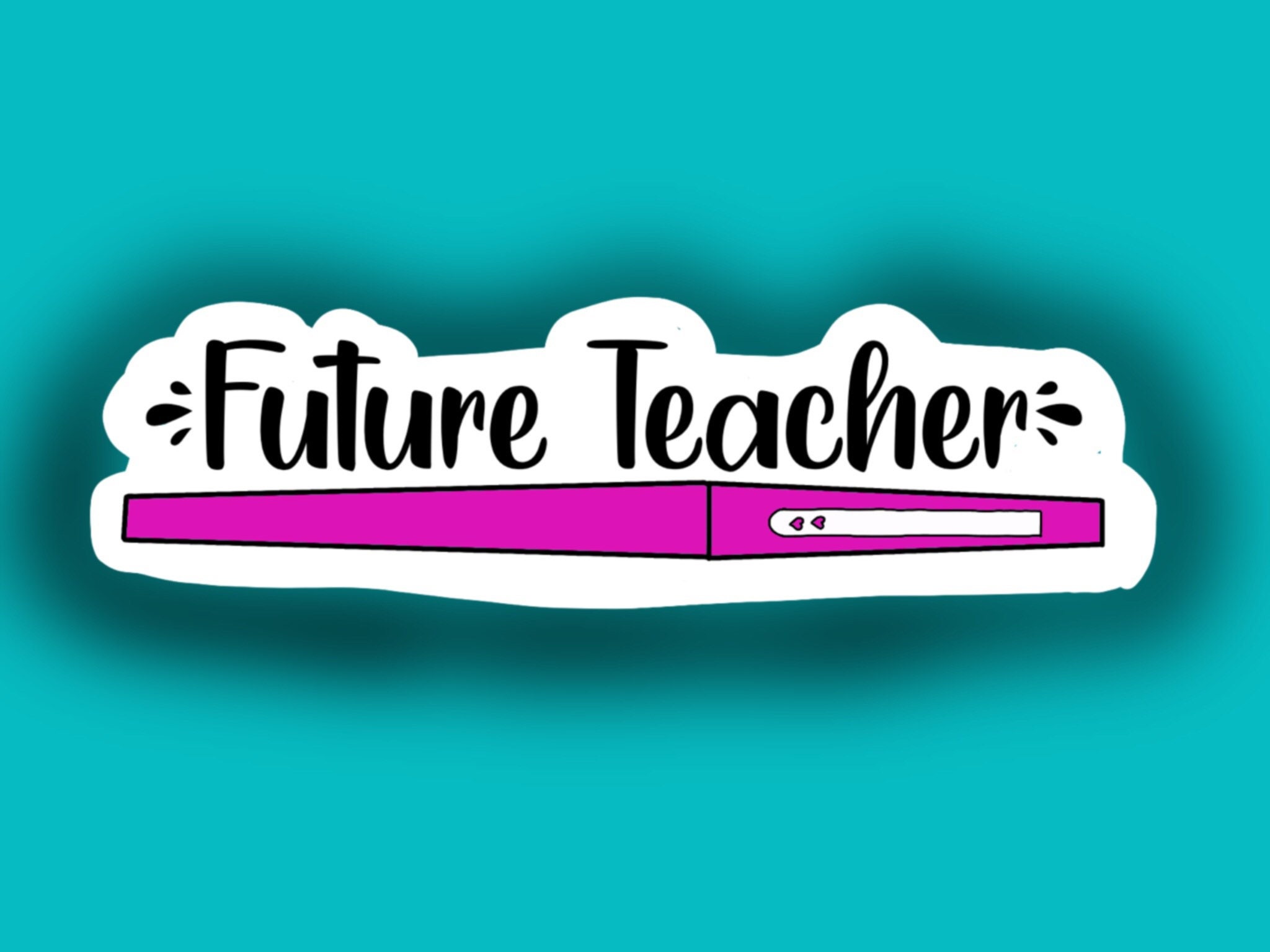 Future teacher sticker decal student teacher | Etsy
