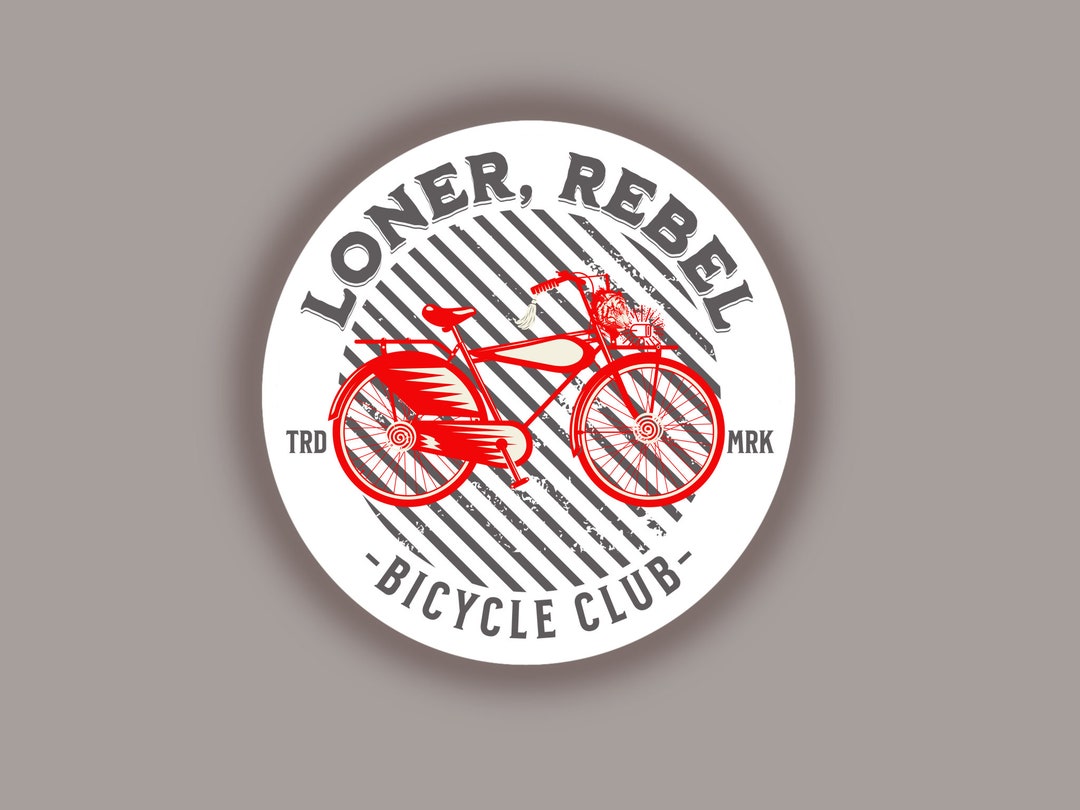 Loner, Rebel Motorcycle Club Bike Sticker Pee Wee Herman - Etsy