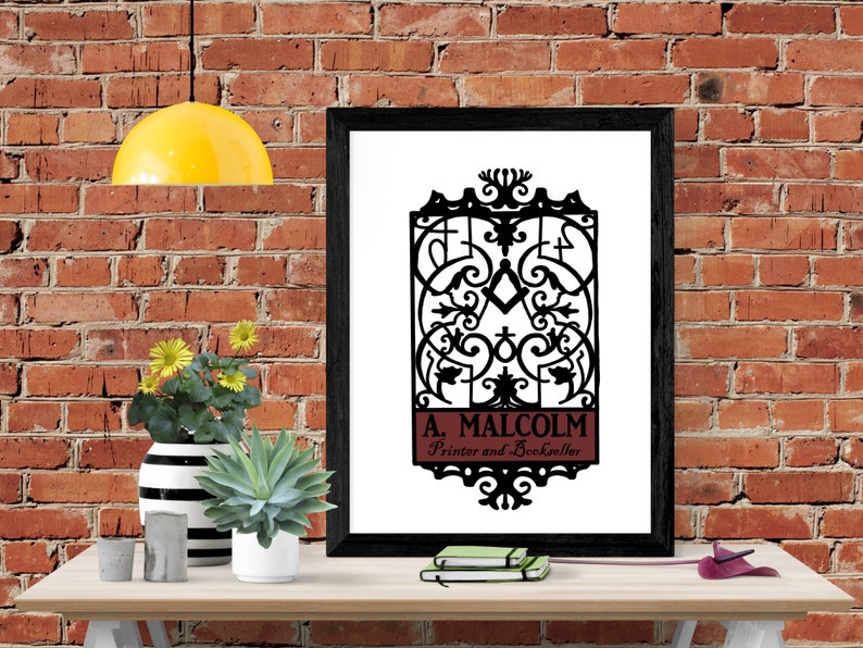 A. Malcolm Printmaker Sign Outlander Jamie Fraser Printable Instant ...