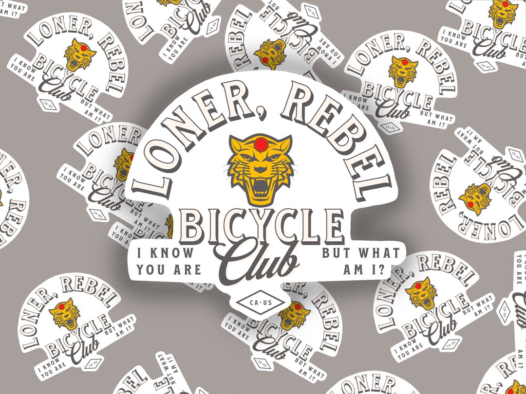 Loner, Rebel Motorcycle Club Tiger Sticker Pee Wee Herman - Etsy