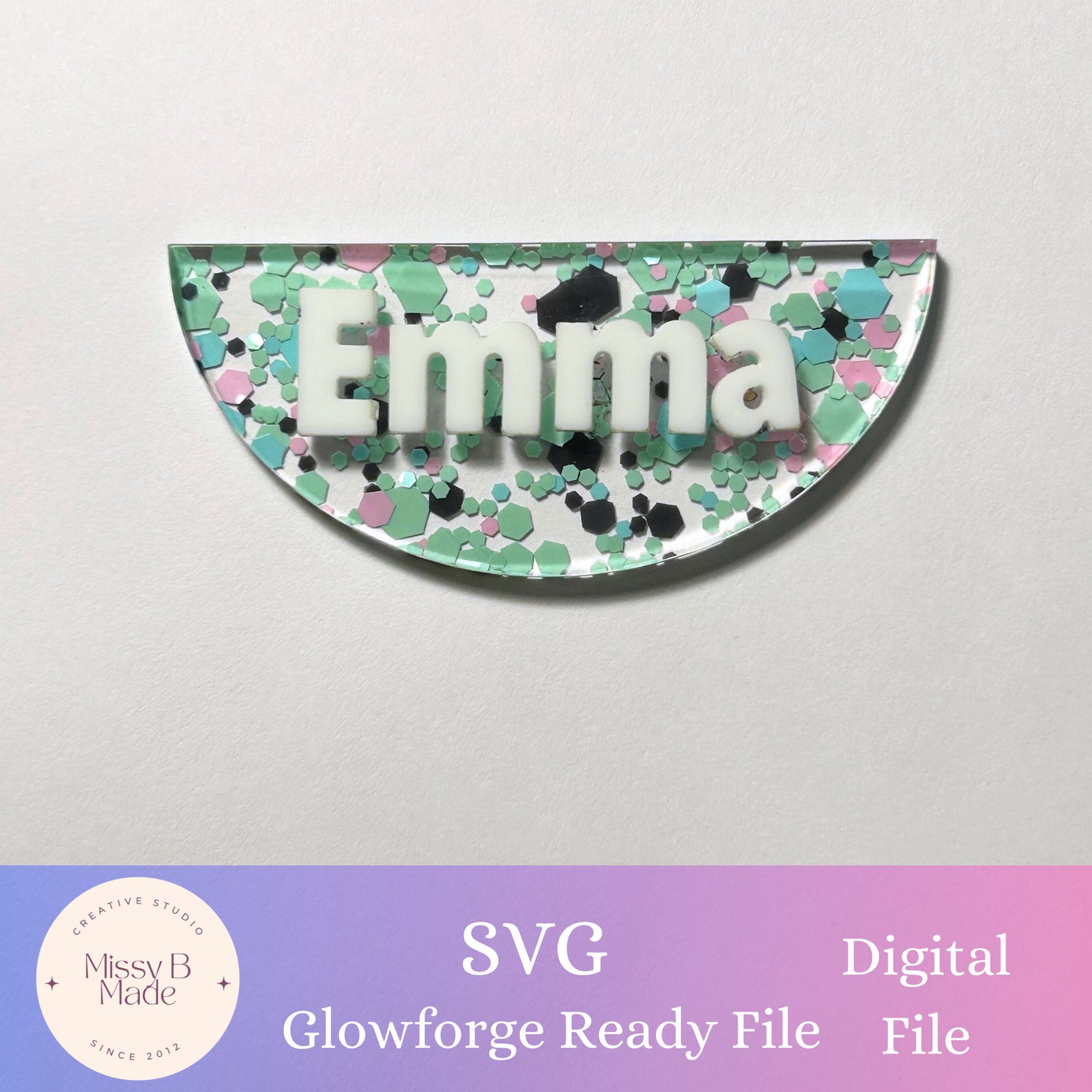 Freesip Water Bottle Nameplate Svg File Glowforge Laser *fits All Sizes ...