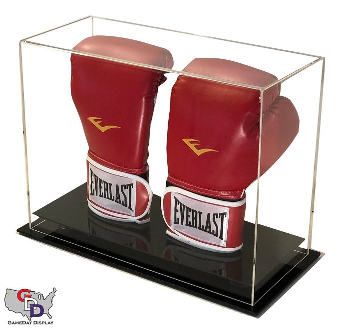 Acrylic Desk or Table Top Vertical Double Boxing Glove Display Case by ...