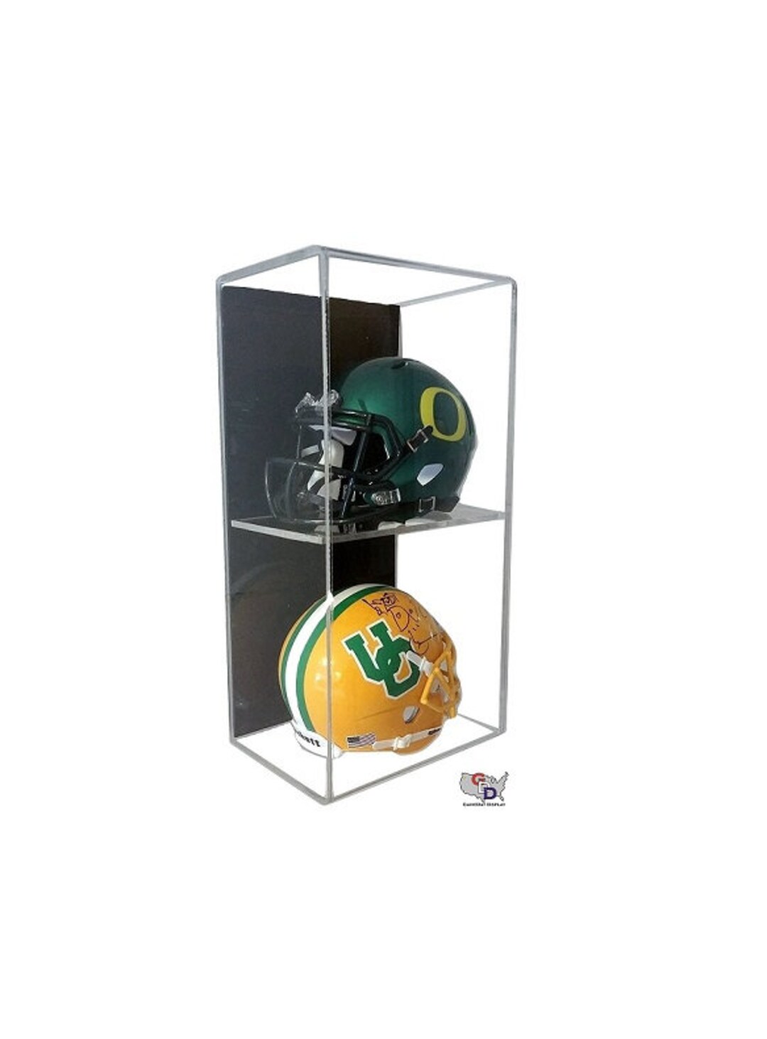 Acrylic Wall Mounting Double Mini Helmet Display Case by Gameday ...