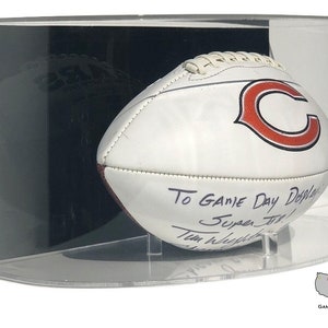 Curved Acrylic Wall Mount Football Display Case by Gameday Display - Etsy