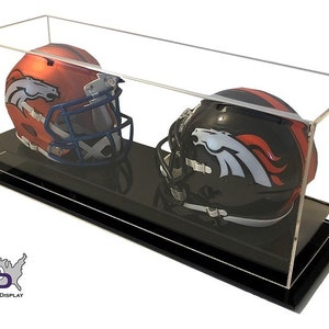Acrylic Desk or Counter Top Double Mini Helmet Display Case by Gameday ...