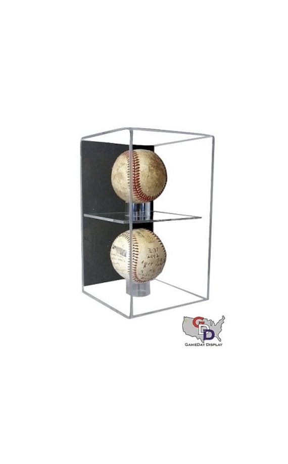 Wall Mount Double Baseball Display Case by Gameday Display | Etsy