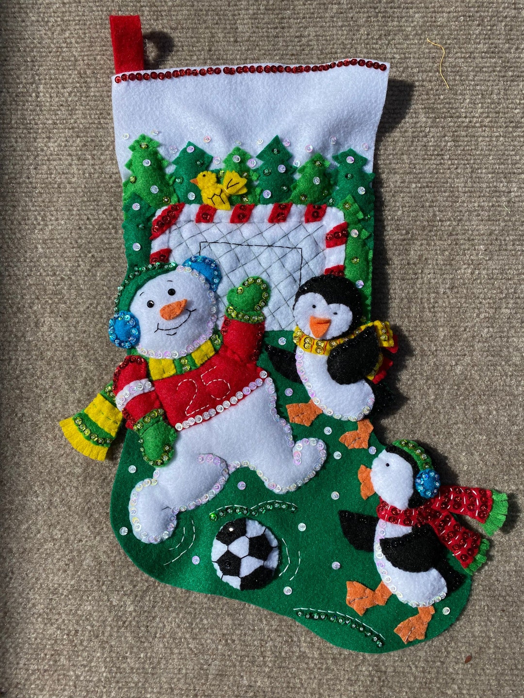 Soccer Snowman - Etsy