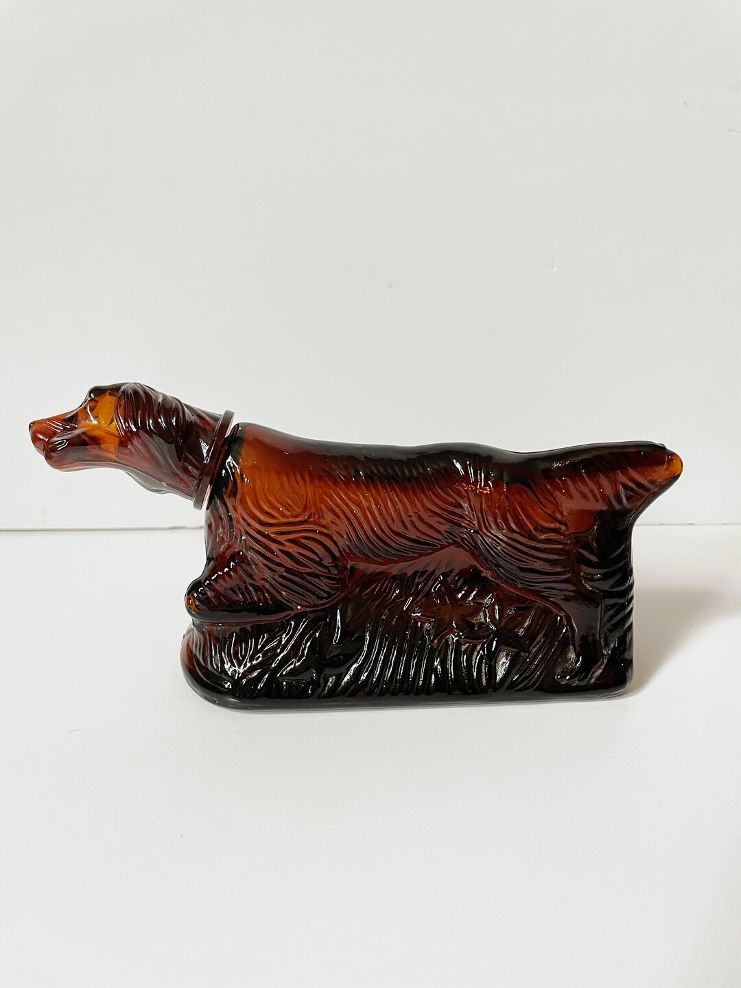 Vintage Avon at Point Dog Shaped Brown Glass Aftershave Bottle - Etsy