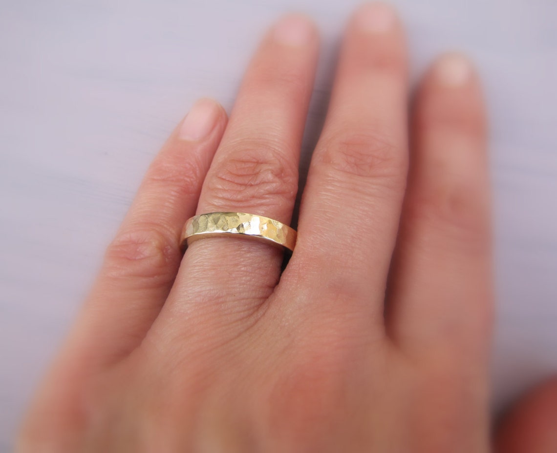 Handmade Wedding Ring, Solid Gold Ring, Classic Wedding Band, Wide ...