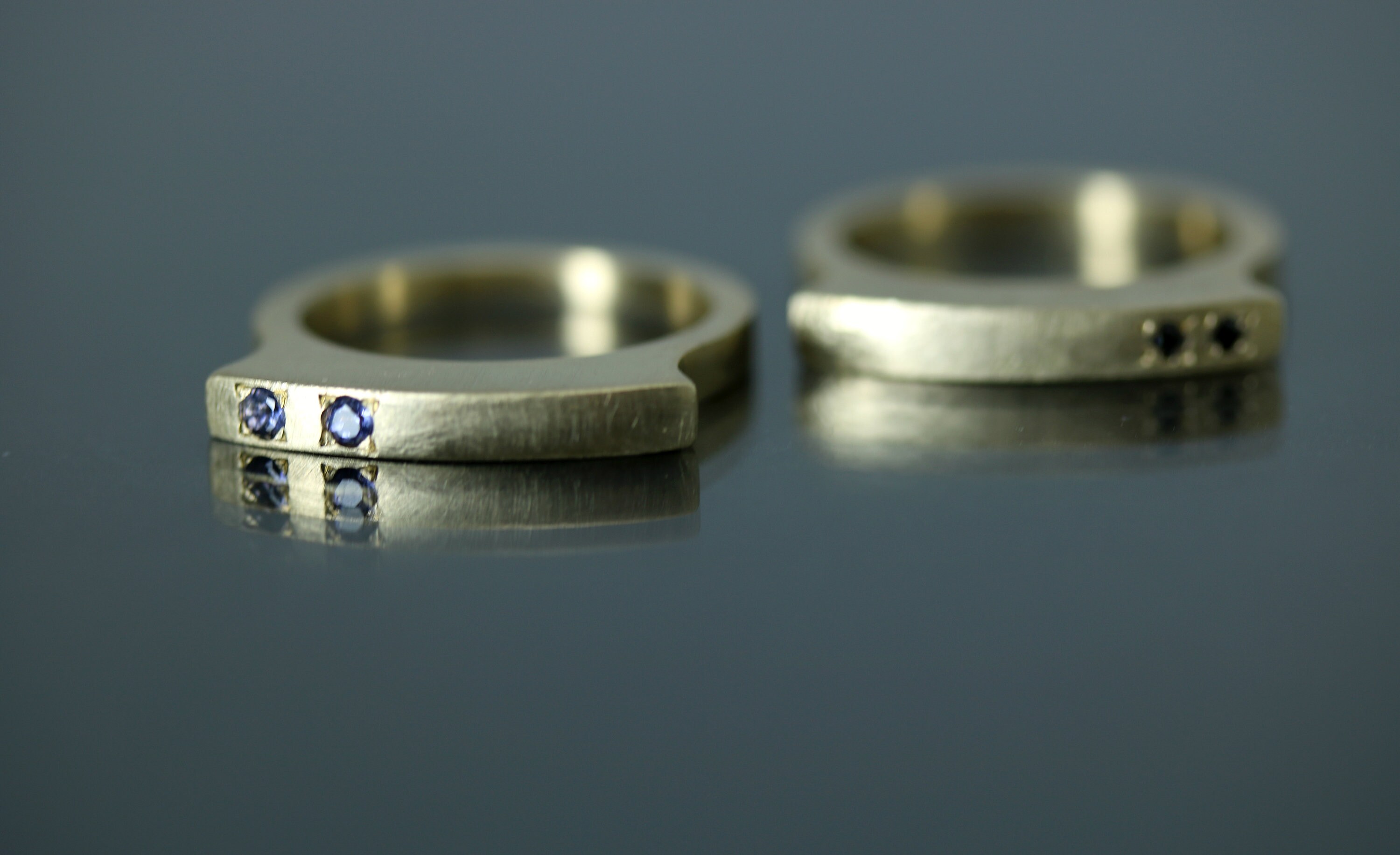 Modern Gold Ring Gold Geometric Ring Amethyst Gold Ring - Etsy