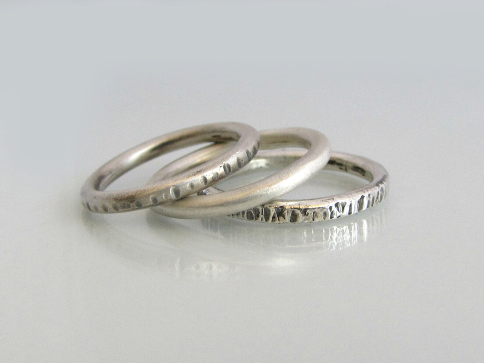 Silver Stackables, Silver Stackable Ring, Set of 3 Stacking Rings ...
