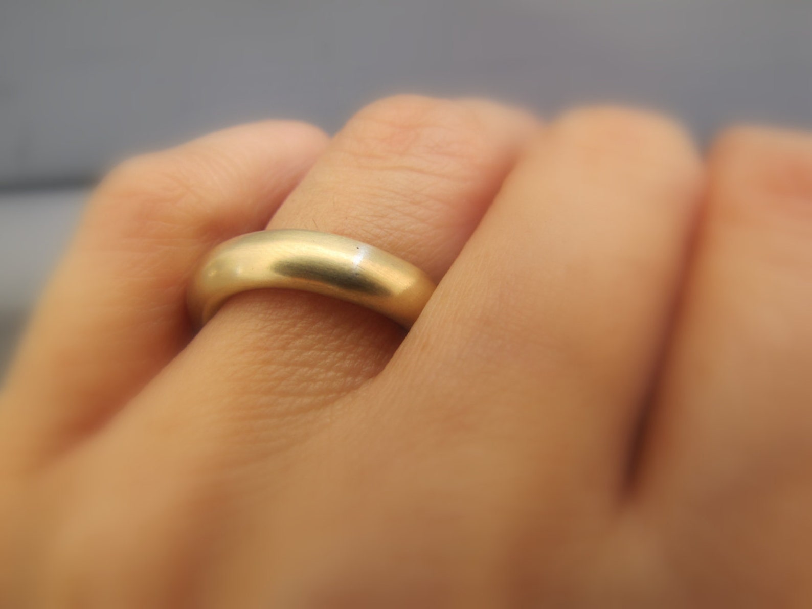 Womens Wedding Ring, Classic Wedding Ring, Simple Gold Ring, Gold ...