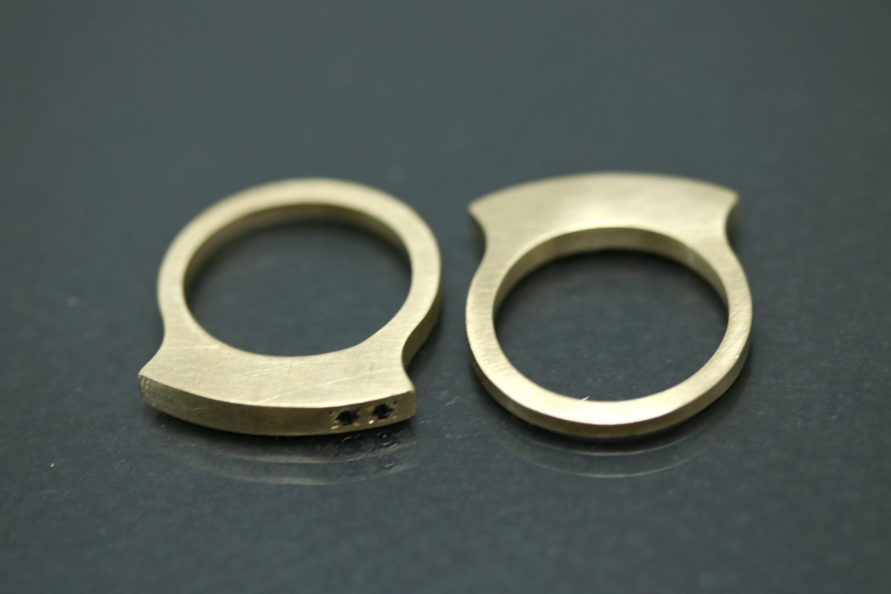 Modern Gold Ring Gold Geometric Ring Amethyst Gold Ring - Etsy