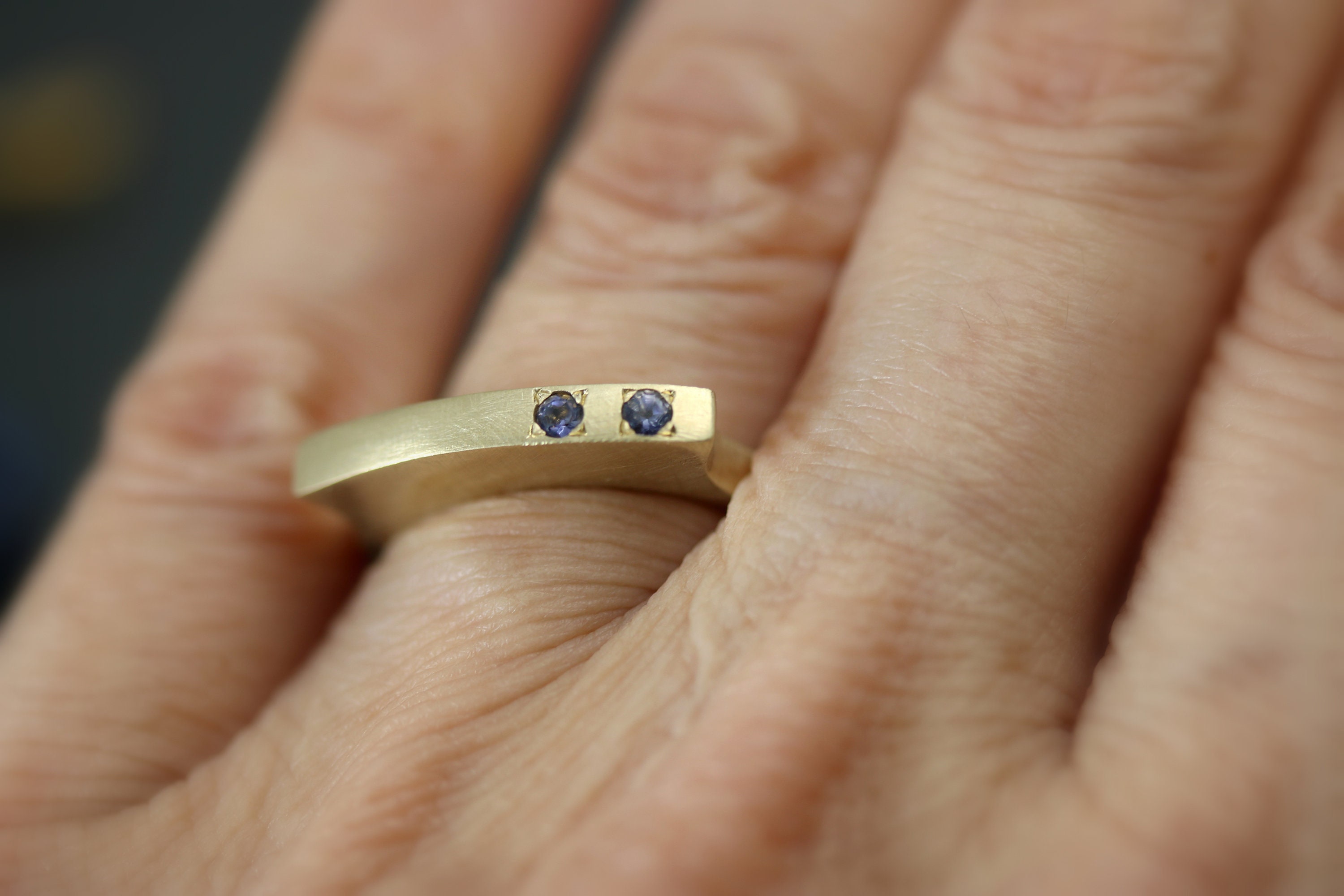 Modern Gold Ring Gold Geometric Ring Amethyst Gold Ring - Etsy