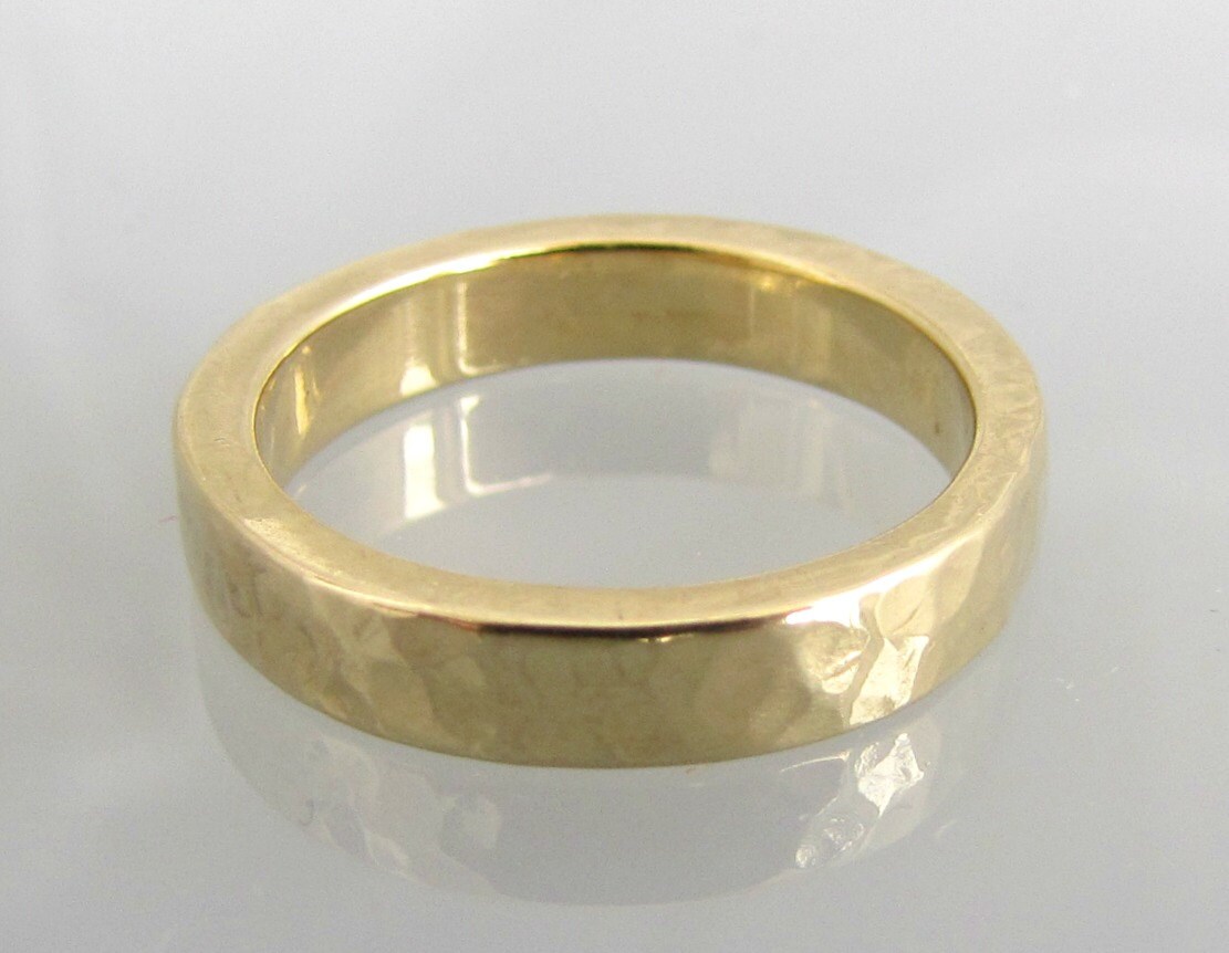Handmade Wedding Ring, Solid Gold Ring, Classic Wedding Band, Wide ...