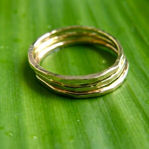 3 14kt Gold Filled Stackable Rings - Etsy